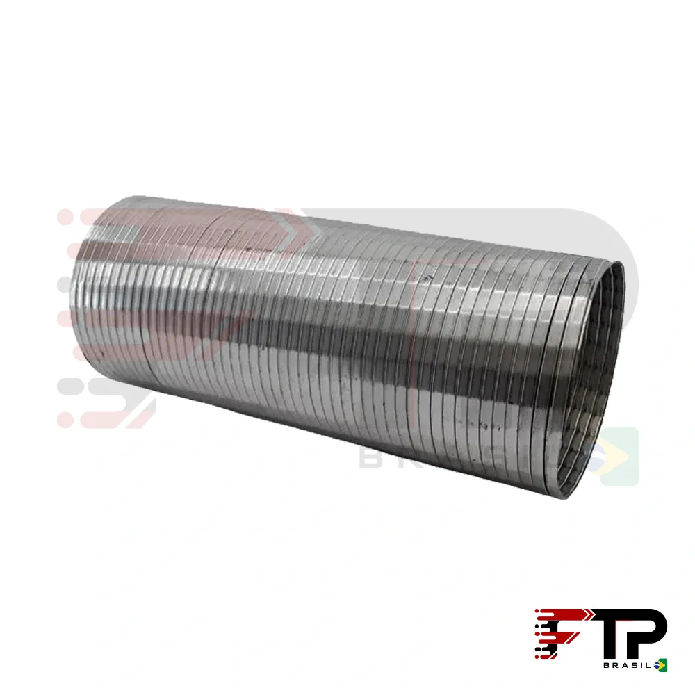 Tubo Flexível Longo Escape Inox Importado Volvo FH/FM/NH (21497416 ...